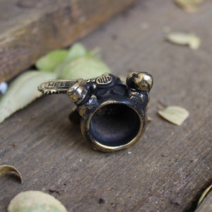 Miniature figure Jason Mouse collectible Thimble brass Bronze | Etsy