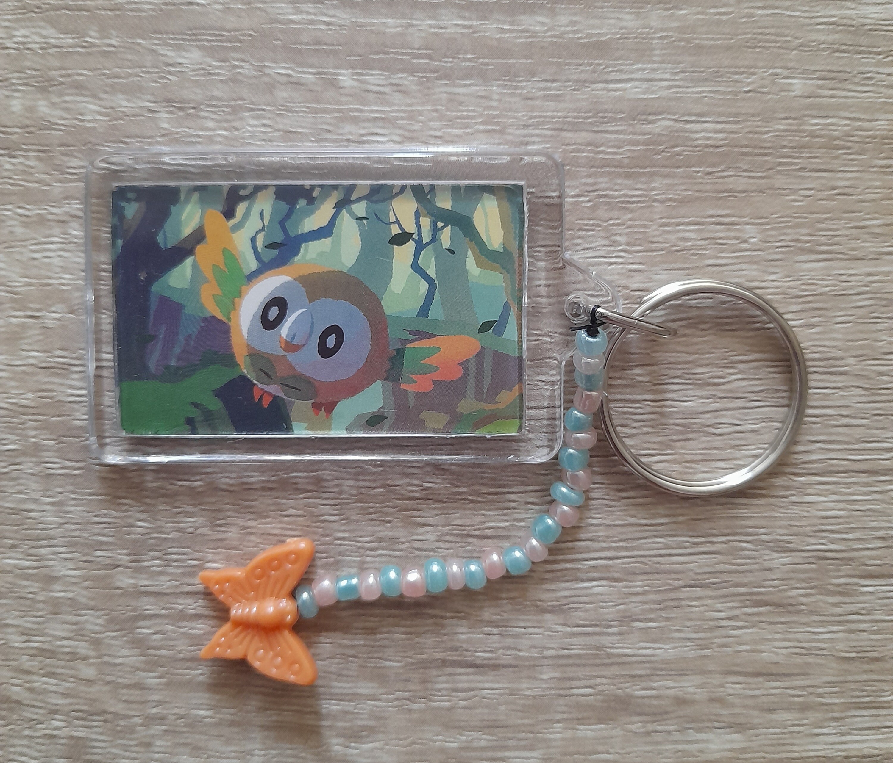 Pokémon Rectangular Keyring Pokemon Keychain Charm OOAK - Etsy