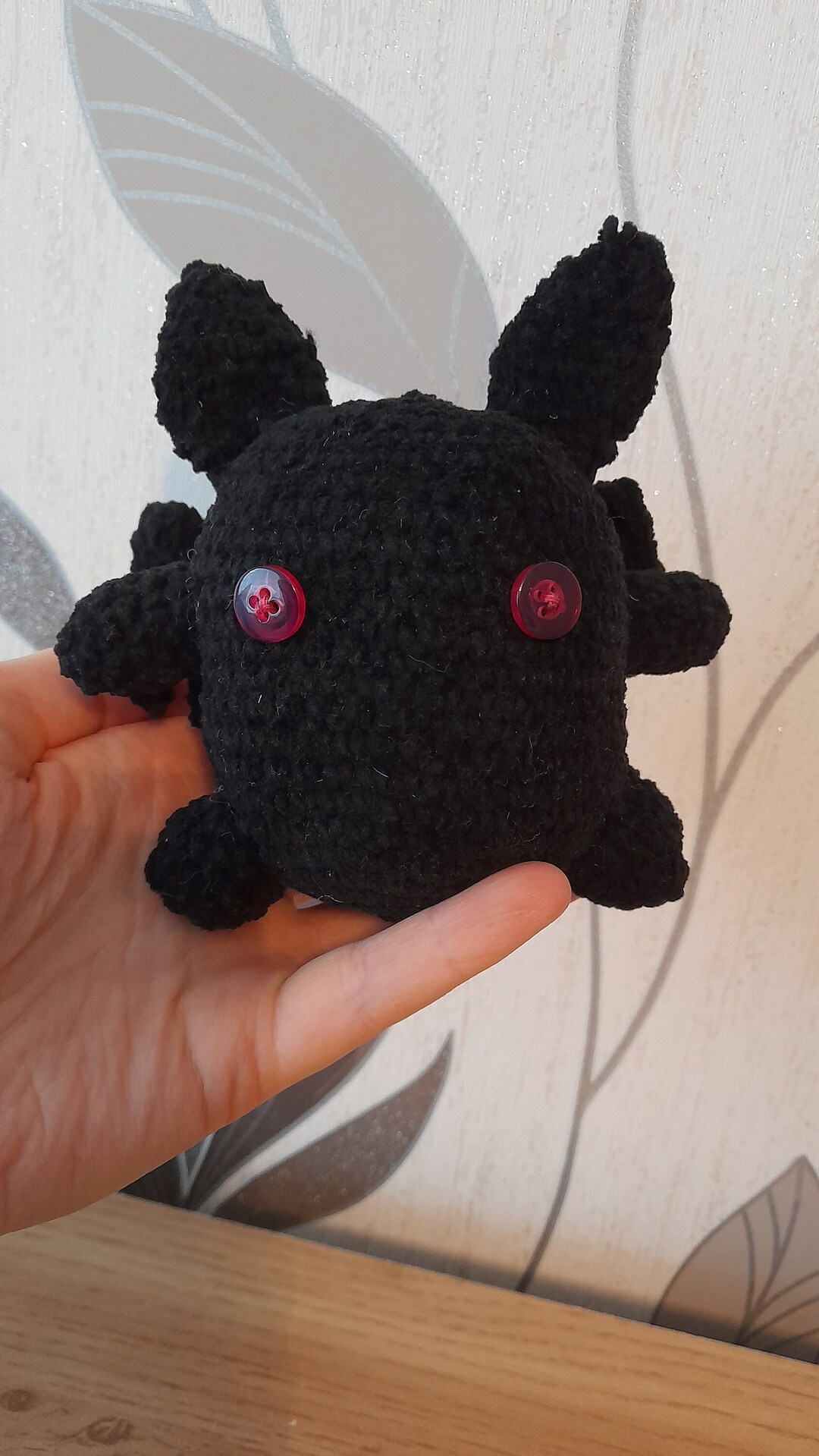 Mothman Amigurumi Crochet Cryptic Myth Knit Art Doll 00AK Toy Plush ...