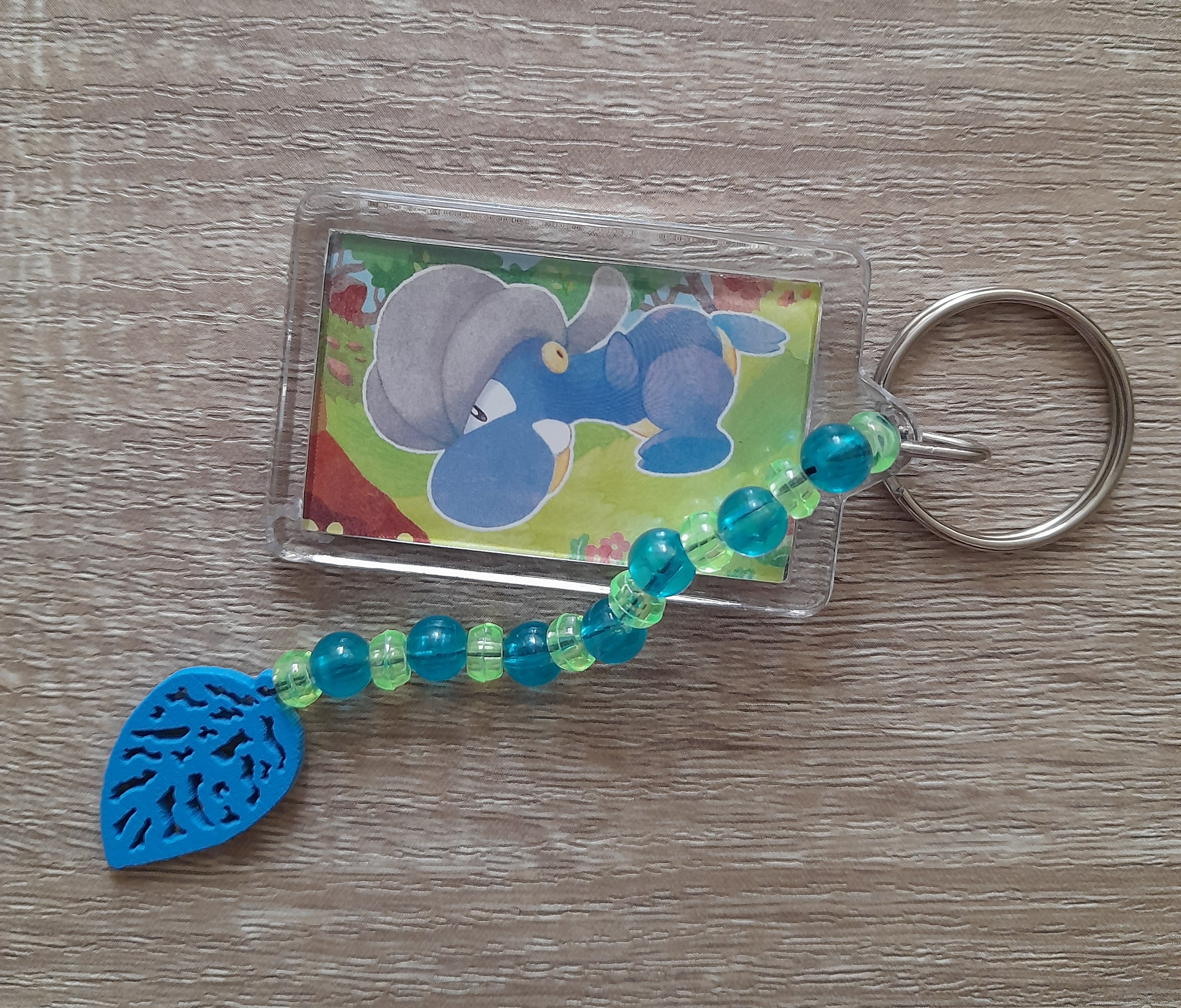 Pokémon Rectangular Keyring Pokemon Keychain Charm OOAK - Etsy