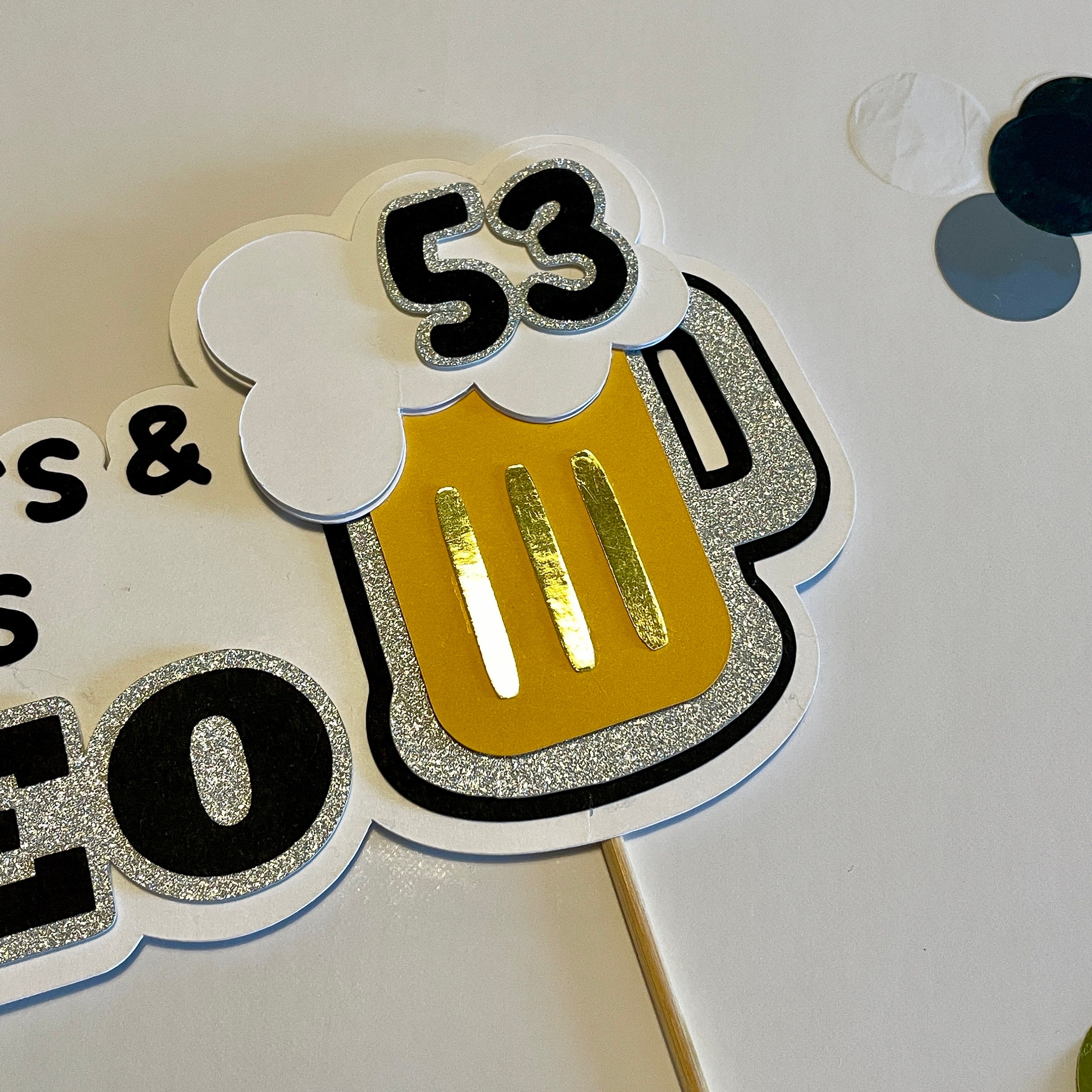 Beer Cake Topper, Beer Birthday Cake Topper, Beer Theme Party ...