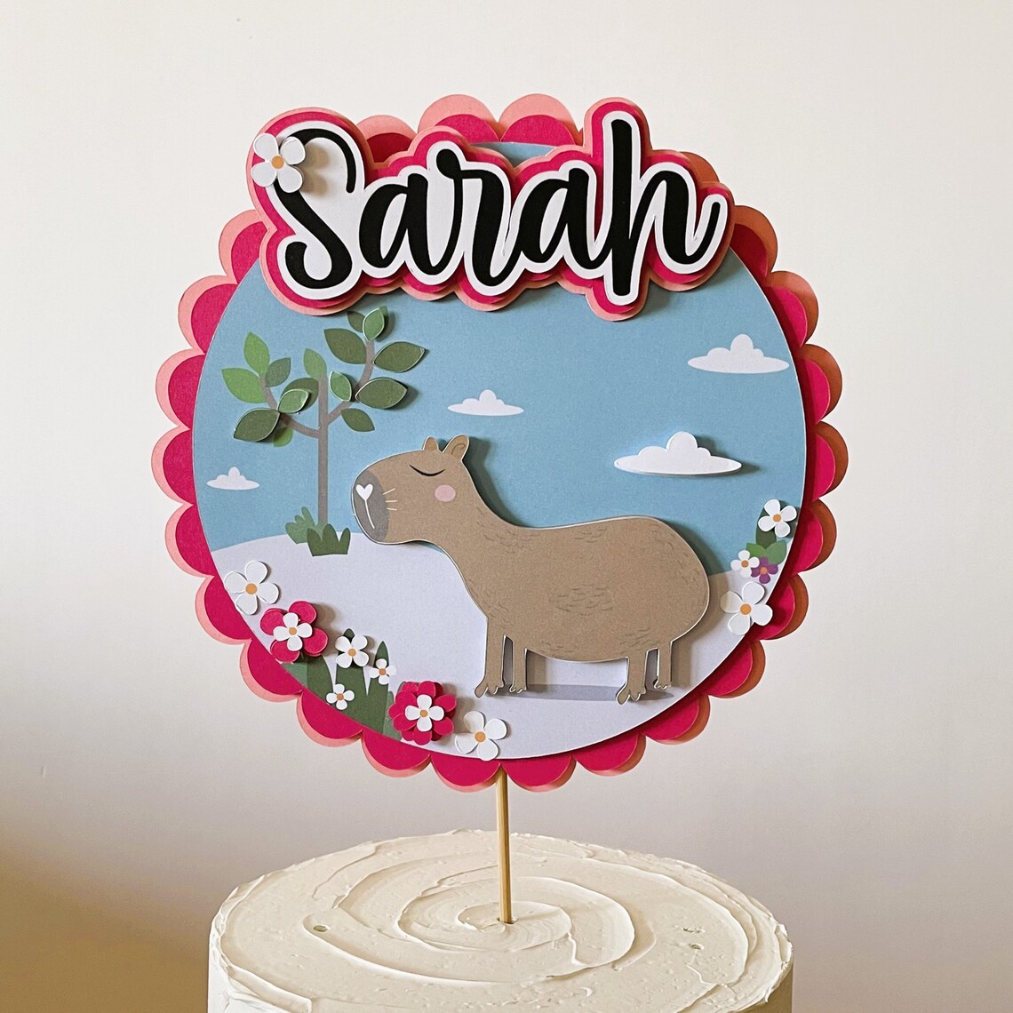 Capybara Cake Topper, Capybara Birhtday Decorations, Capybara Party ...