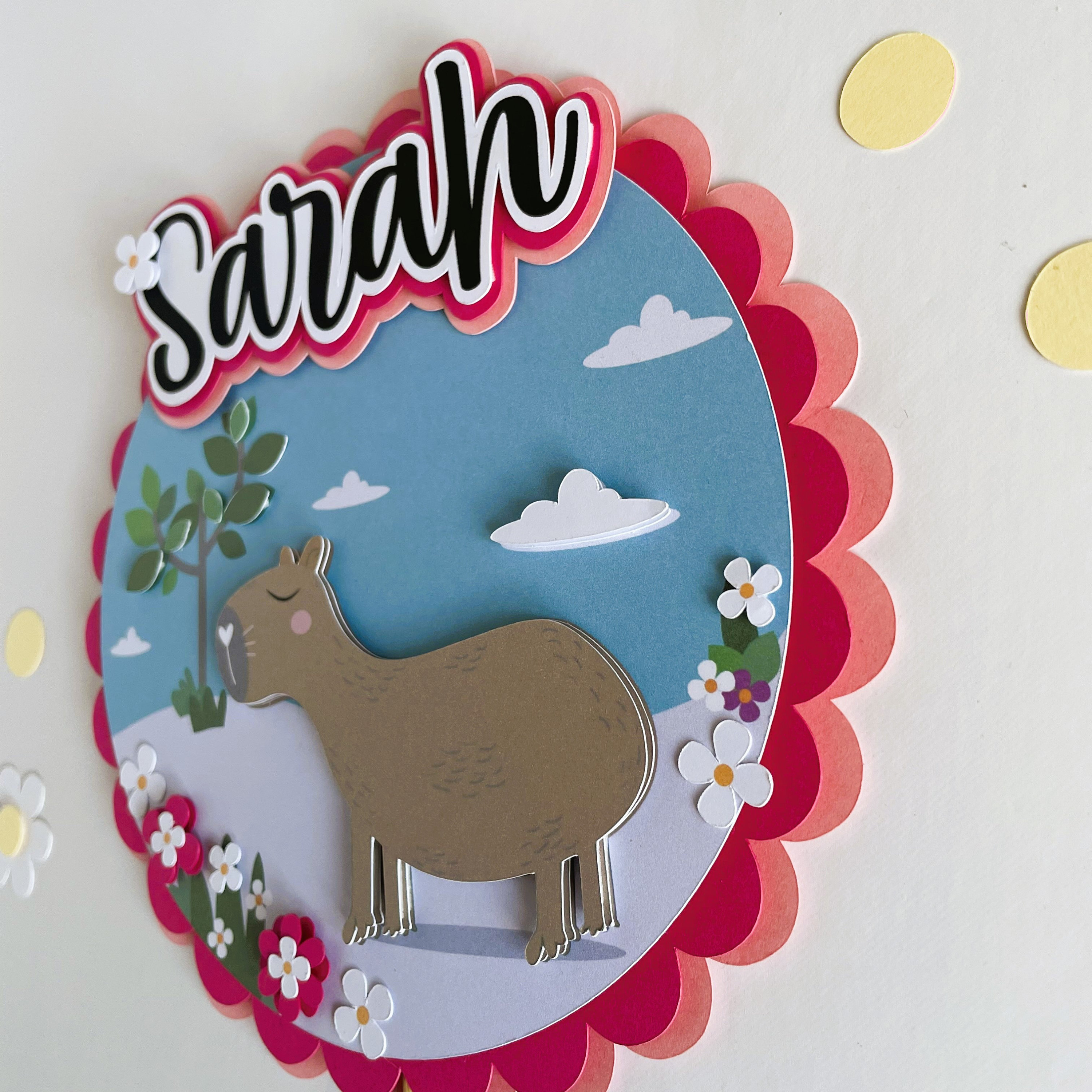 Capybara Cake Topper, Capybara Birhtday Decorations, Capybara Party ...