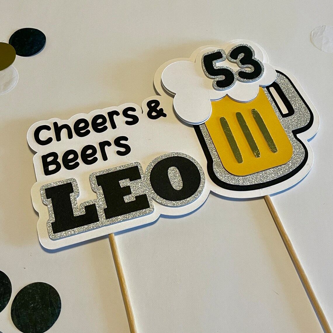 Beer Cake Topper, Beer Birthday Cake Topper, Beer Theme Party ...