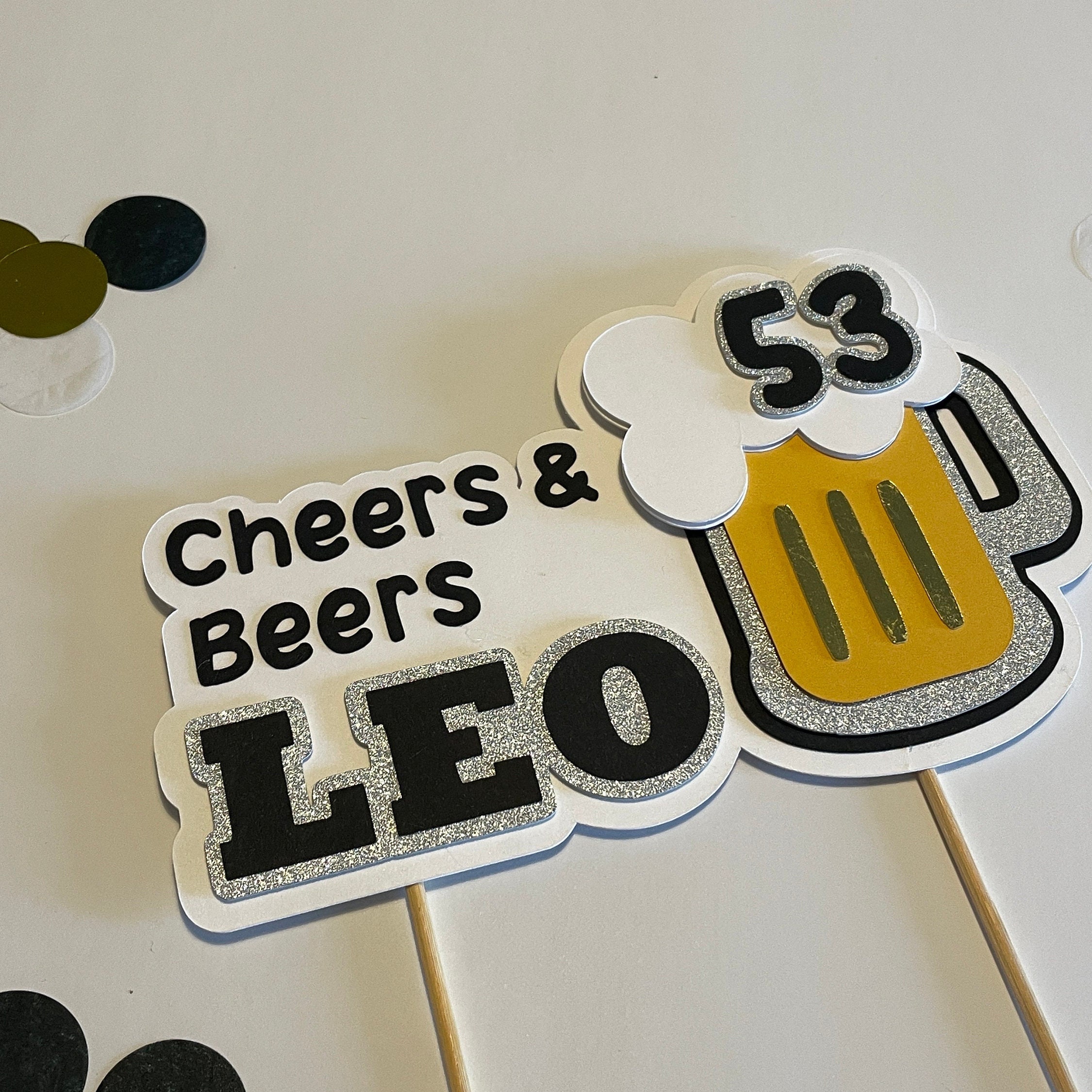 Beer Cake Topper, Beer Birthday Cake Topper, Beer Theme Party ...