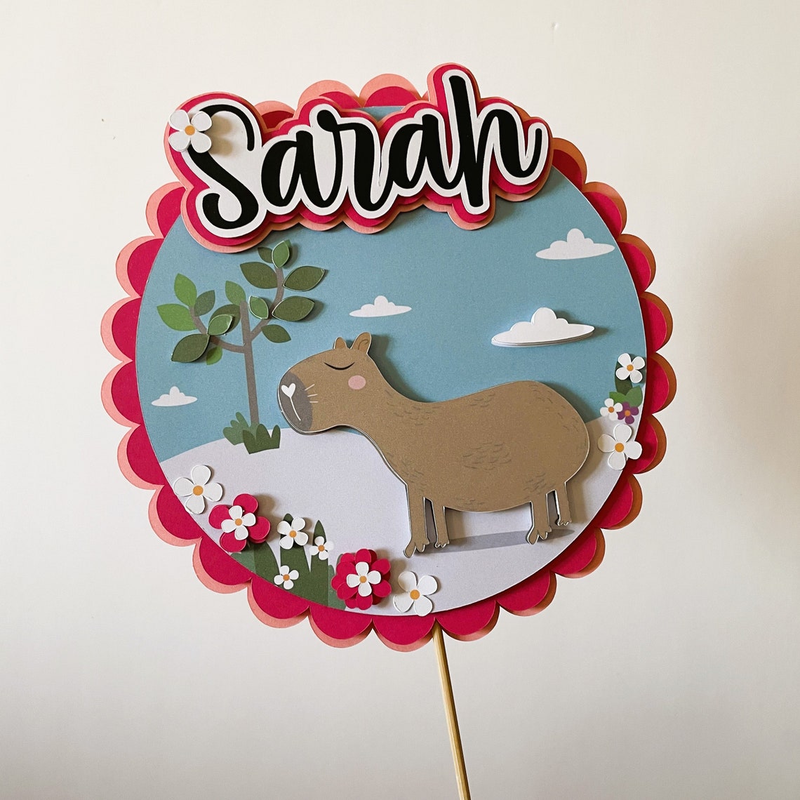 Capybara Cake Topper, Capybara Birhtday Decorations, Capybara Party ...