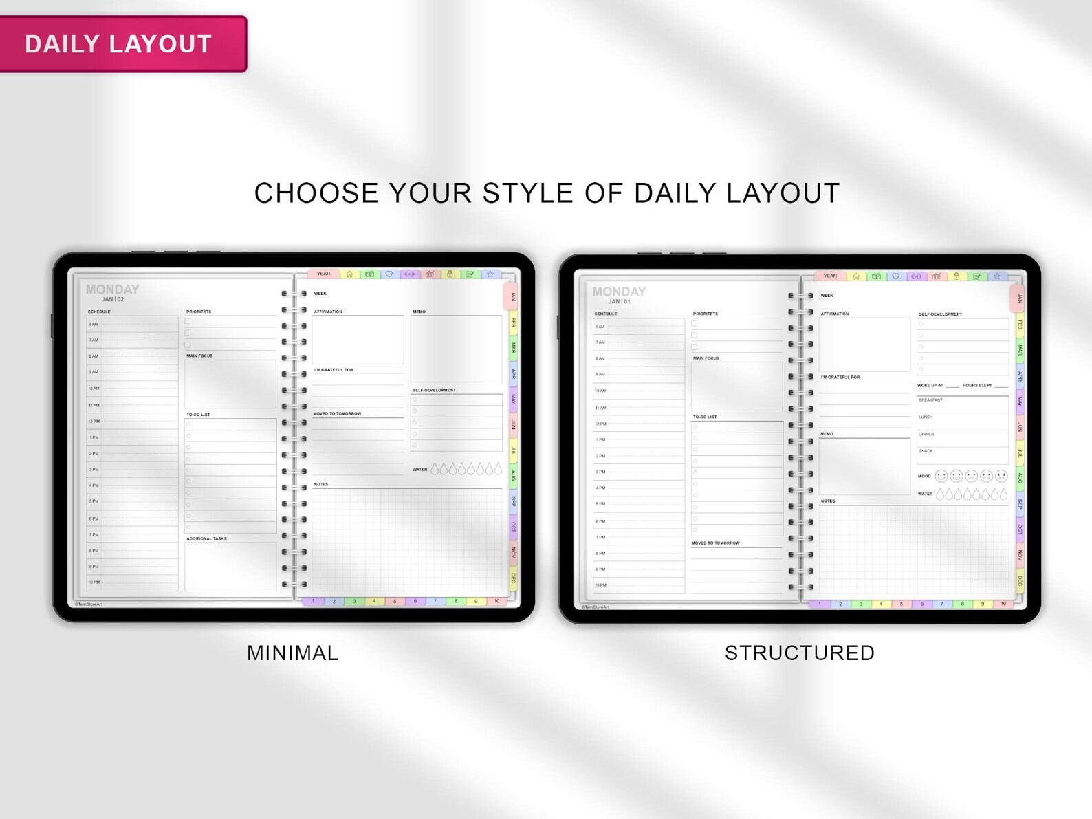 2025 Digital Planner for Ipad, Notability and Goodnotes Compatible ...