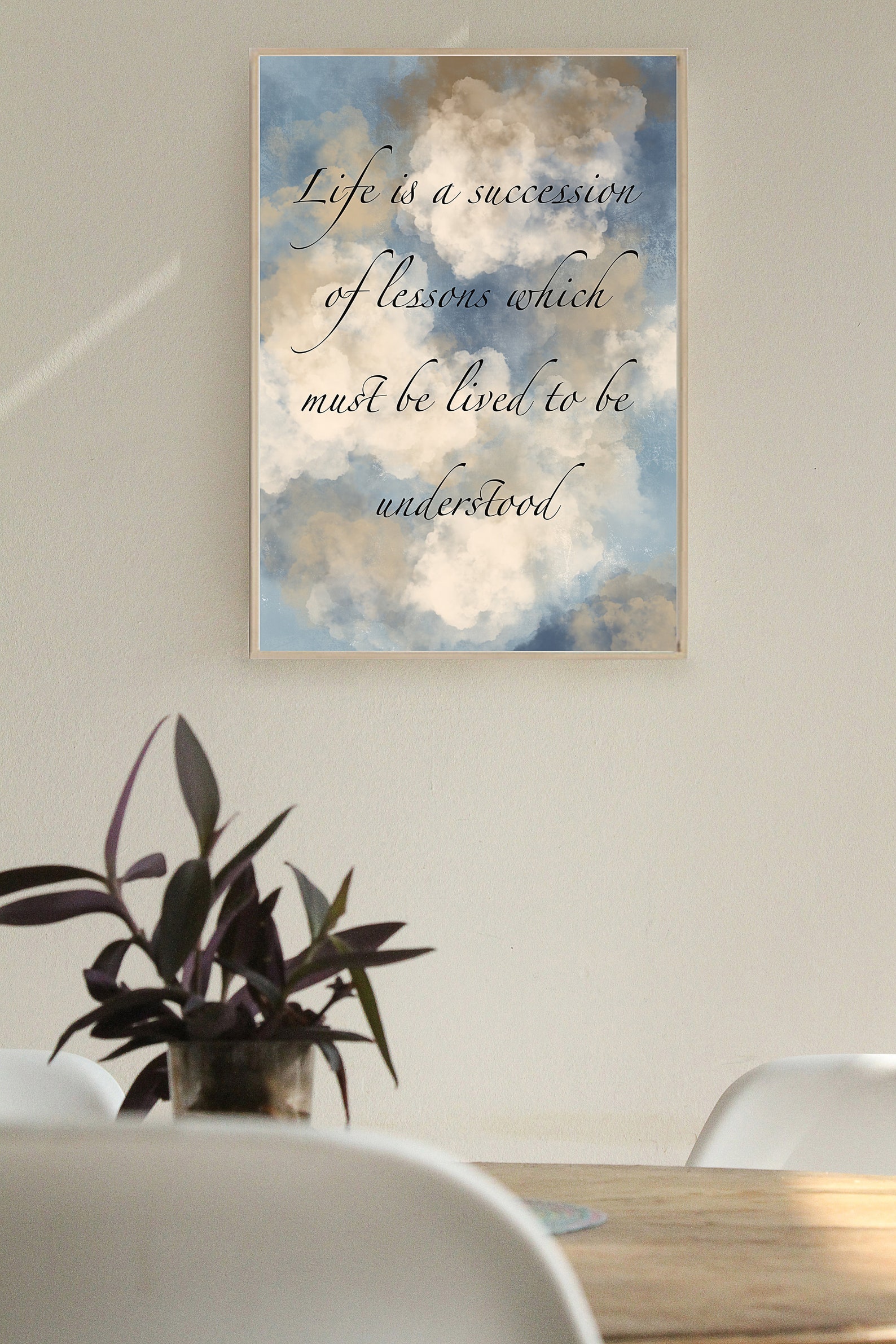 Sky Inspiration Clouds Poster Inspiration Words Phrases - Etsy