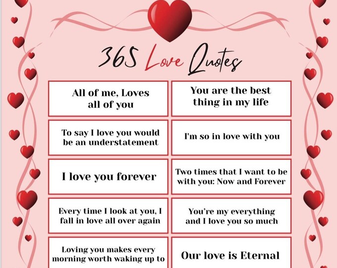 365 Days of NOTES Pdf,love Notes, Encouragement, Digital Download ...