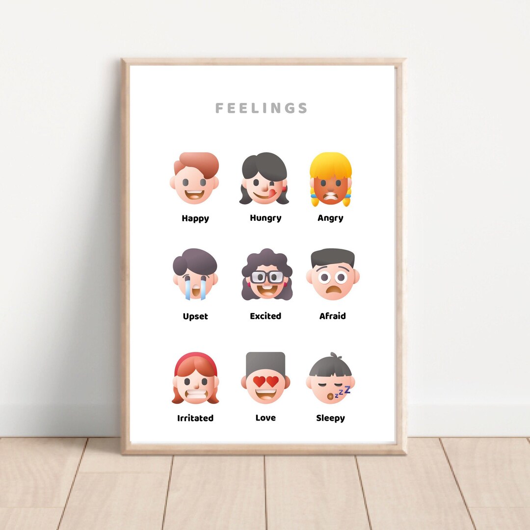 Feelings and Emotions Poster: Educational Nursery Decor (digital ...