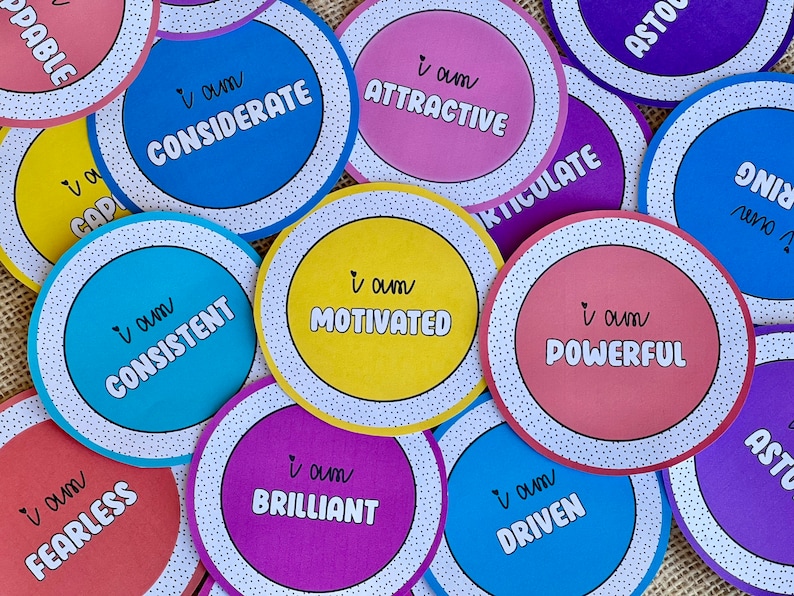 Positive Affirmation Cards: 52 Printable Motivational Quotes (digital ...