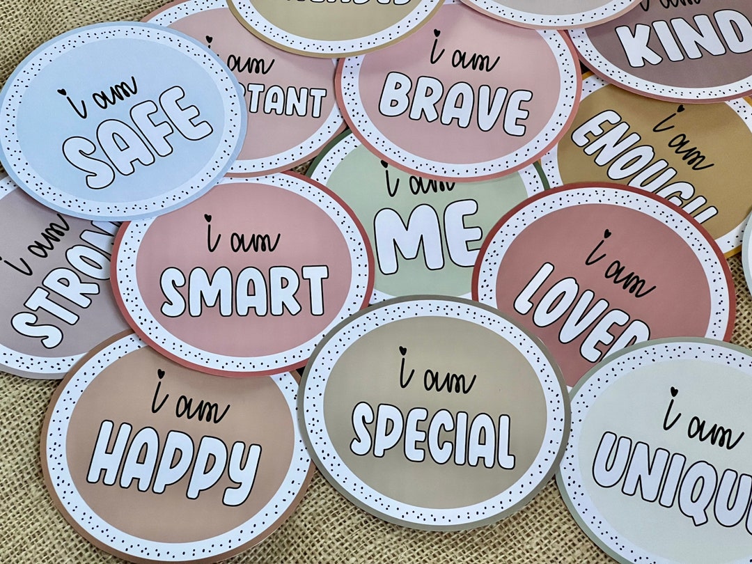 Boho Affirmation Station: Editable Cards (digital Download) - Etsy