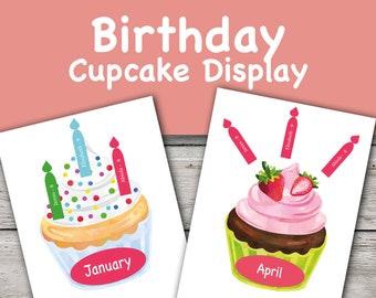 Cupcake Birthday Board - Etsy