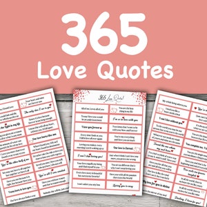 365 Love Notes: Printable Quotes for Him/her (digital Download) - Etsy