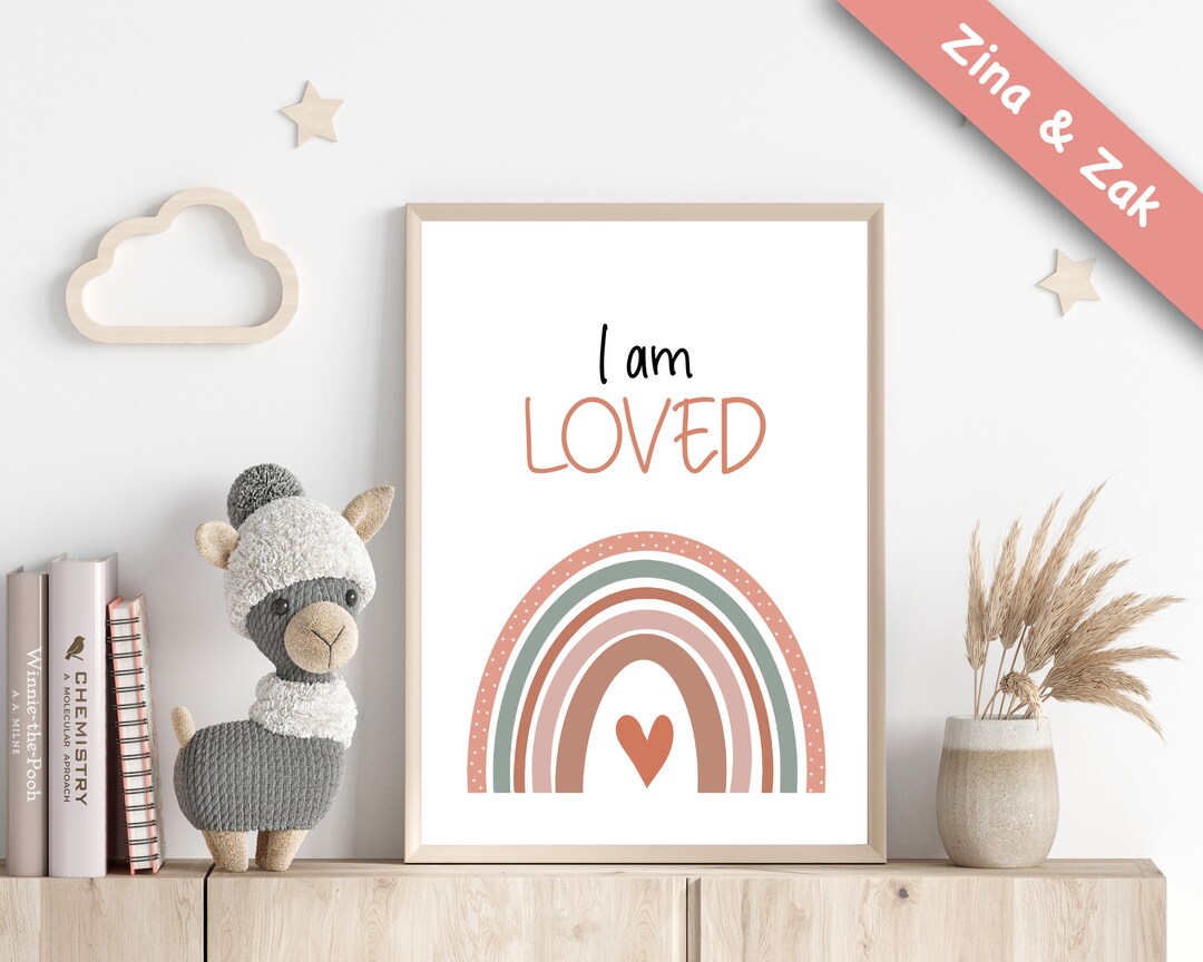 Rainbow Nursery Decor Printable Wall Art Digital Download Prints ...