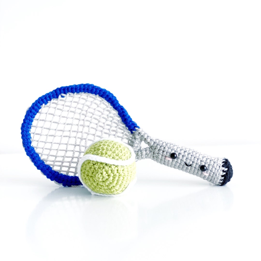 Tennis Racket & Ball Crochet PATTERN ONLY Pdf DOWNLOAD! Amigurumi ...