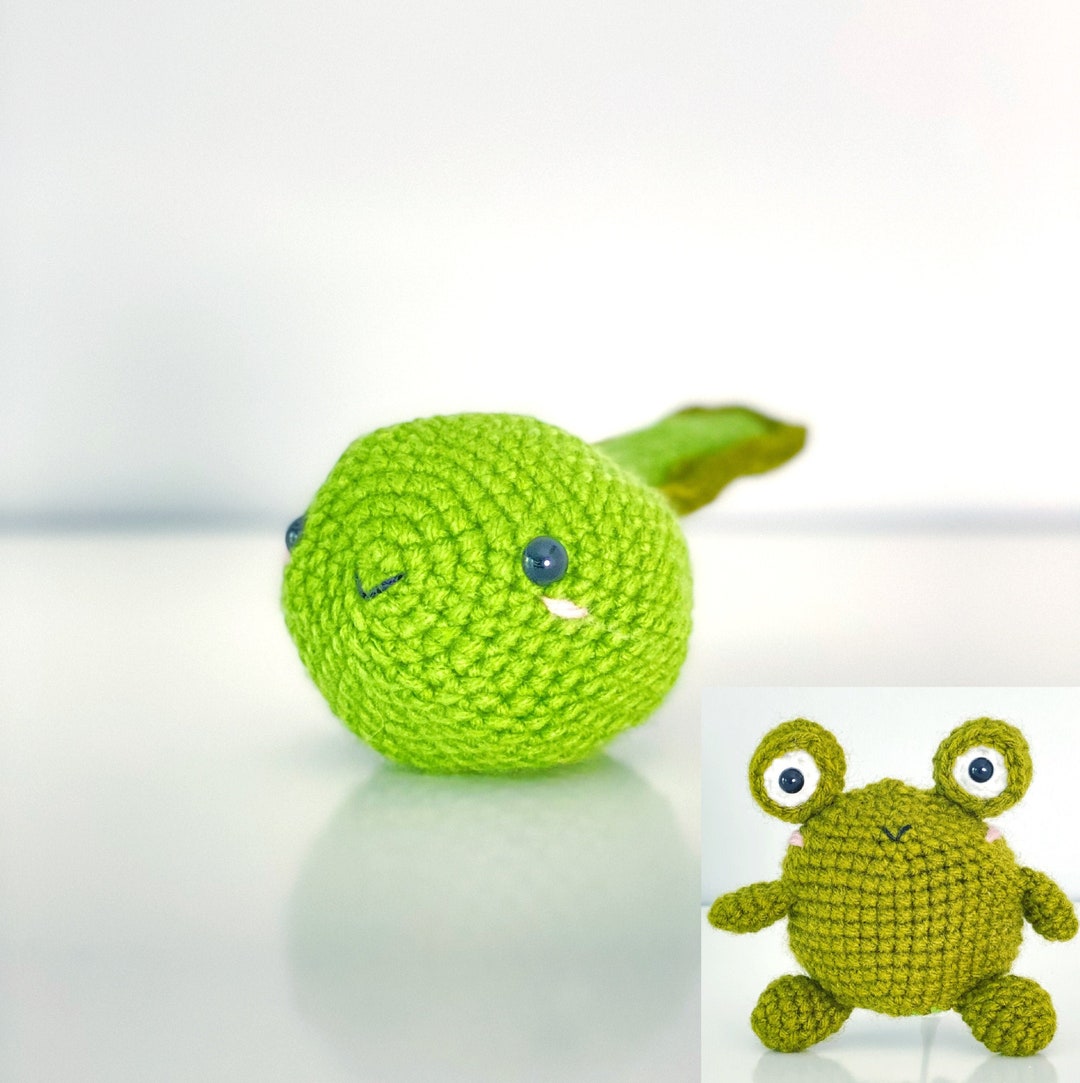 Reversible Tadpole Frog Crochet PATTERN ONLY Pdf DOWNLOAD! Amigurumi ...