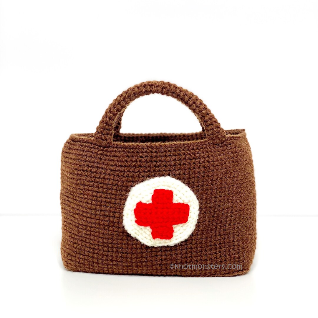Medical "medic" Crochet Bag PATTERN ONLY! PDF Download Knotmonsters ...