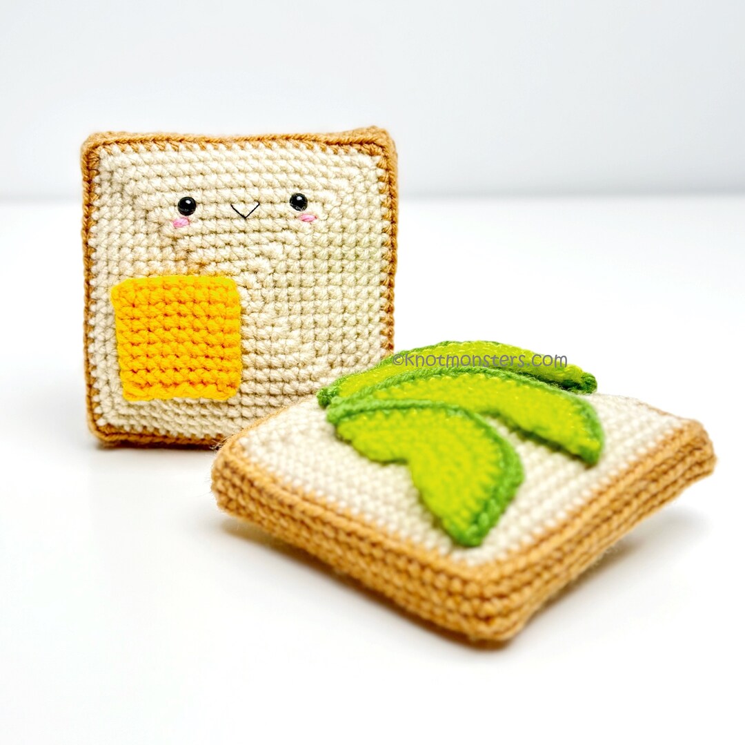 Butter Avocado Toast Crochet Pattern! PATTERN ONLY! PDF Download ...