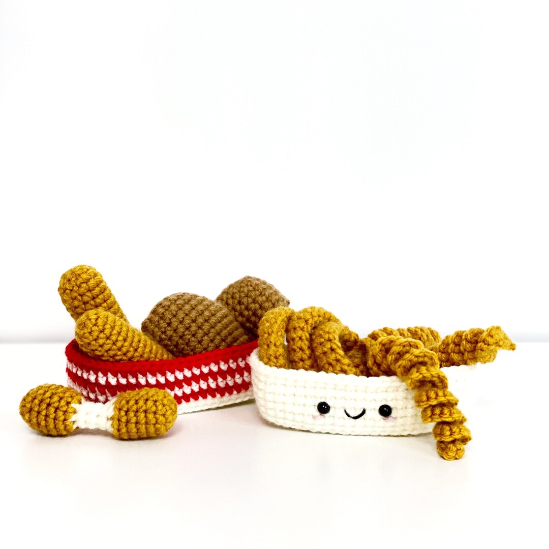 Fried Food Basket Crochet Pattern! PATTERN ONLY! PDF Download Amigurumi ...