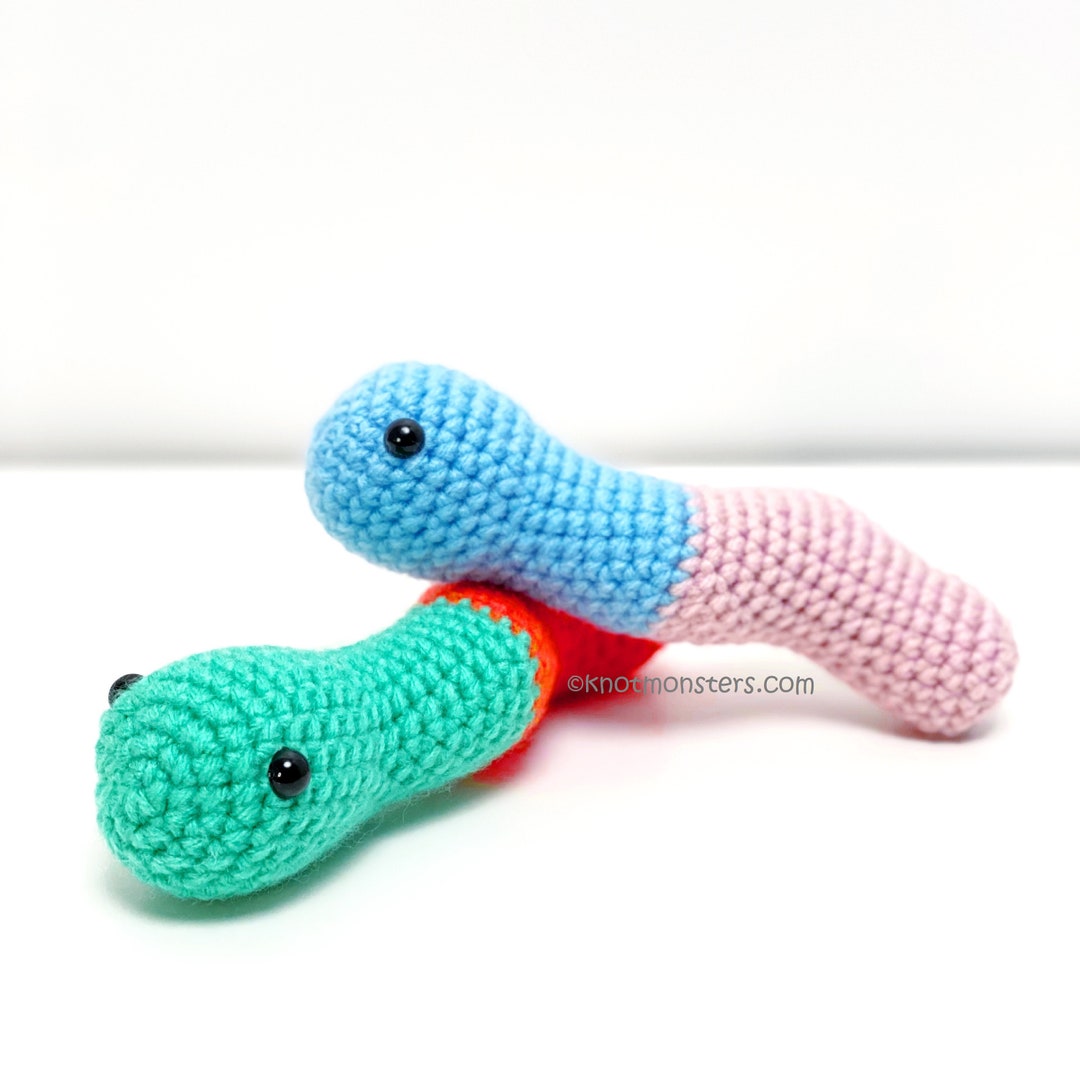 Gummy Worms Candy Crochet Pattern! PATTERN ONLY! PDF Download Amigurumi ...