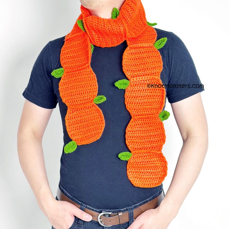 20 Fruit Vegetable Scarf Crochet Pattern Bundle! EBOOK PDF Knotmonsters ...