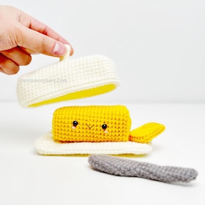 Butter Dish Crochet Pattern! PATTERN ONLY! PDF Download Amigurumi ...