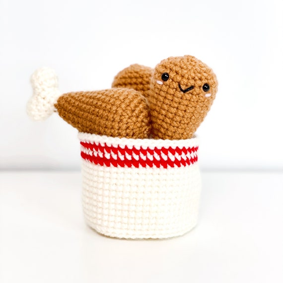 Fried Chicken Bucket Crochet Pattern PATTERN ONLY PDF - Etsy