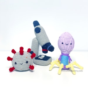 20 Biology Crochet Pattern Bundle! EBOOK PDF Knotmonsters Amigurumi How ...