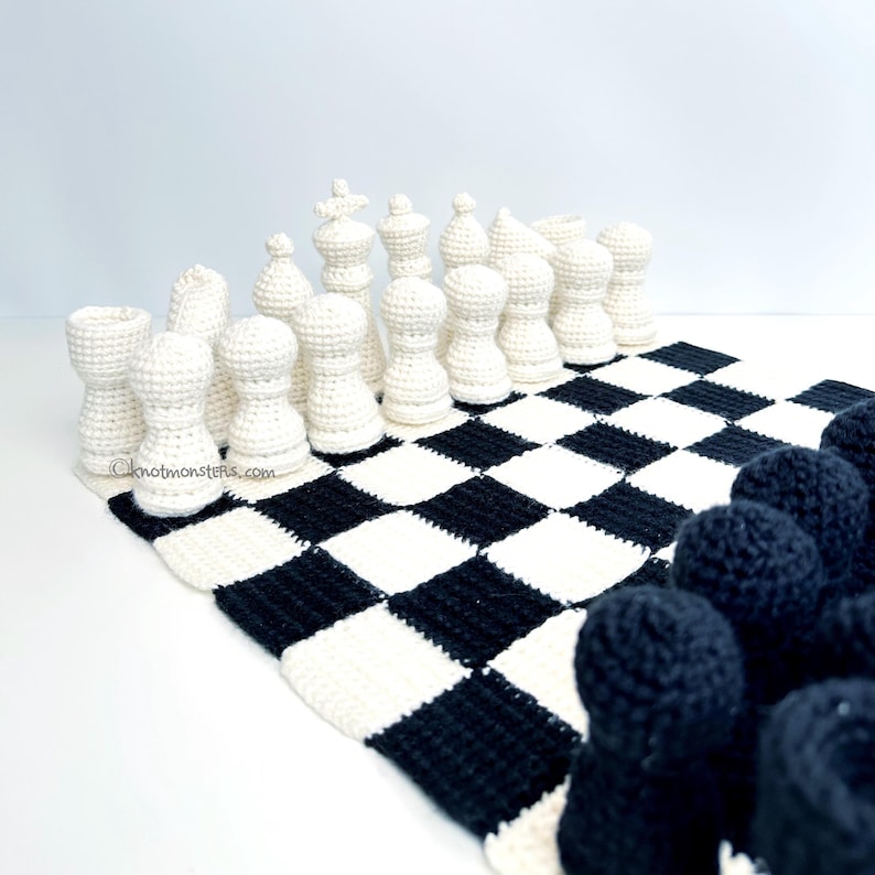 Chess Set Crochet Pattern Bundle! EBOOK PDF Knotmonsters Amigurumi How ...