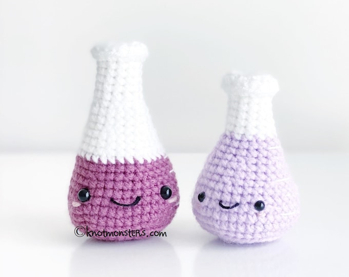 Crochet Erlenmeyer Flask, Amigurumi Chemistry Flask, Crochet Lab ...