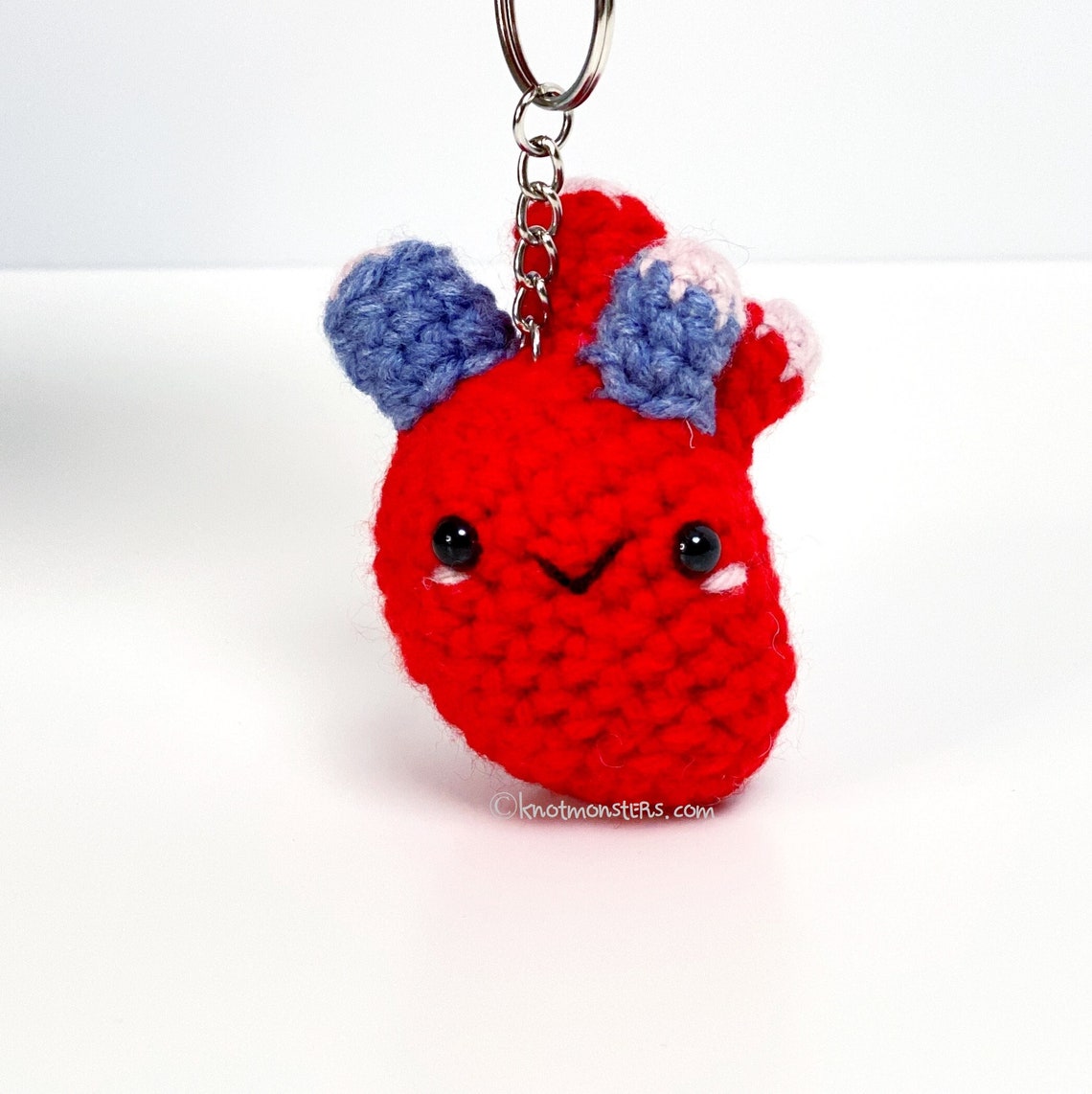 Anatomical Heart Keychain Crochet PATTERN ONLY PDF Download - Etsy