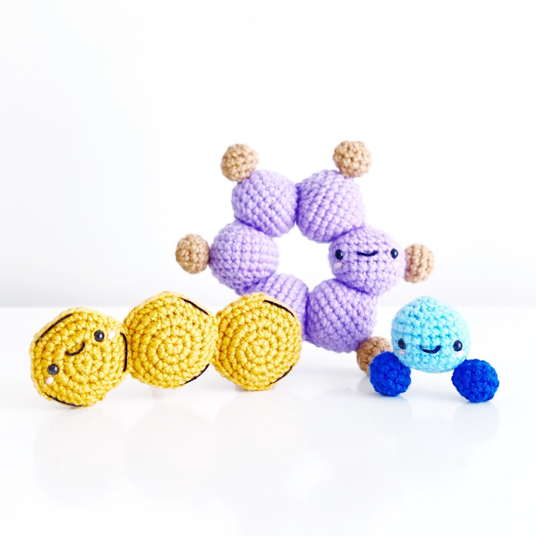 Molecules Benzene Crochet PATTERN ONLY Pdf DOWNLOAD Amigurumi - Etsy