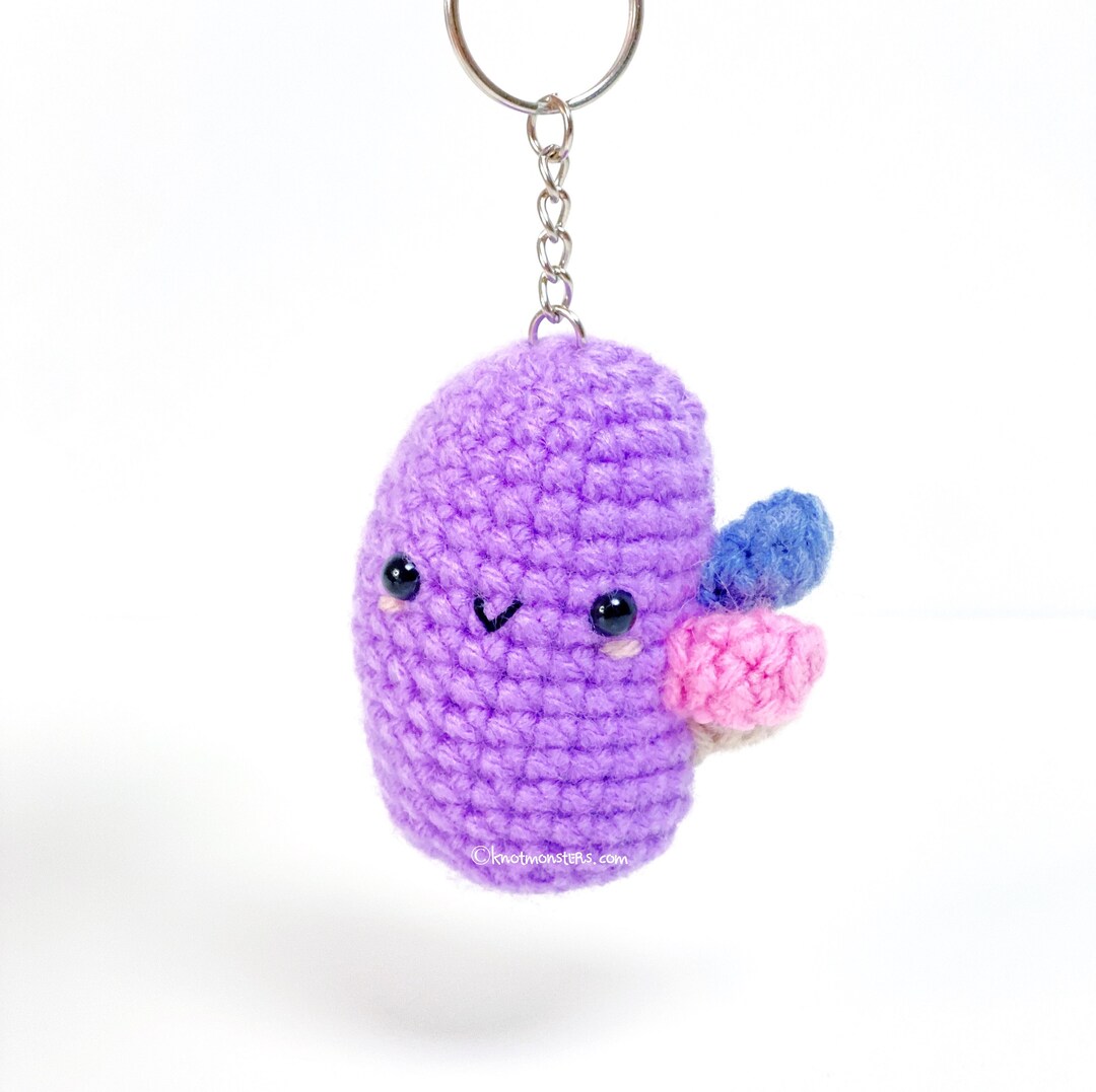 Kidney Keychain Crochet PATTERN ONLY! PDF Download Amigurumi Beginner ...