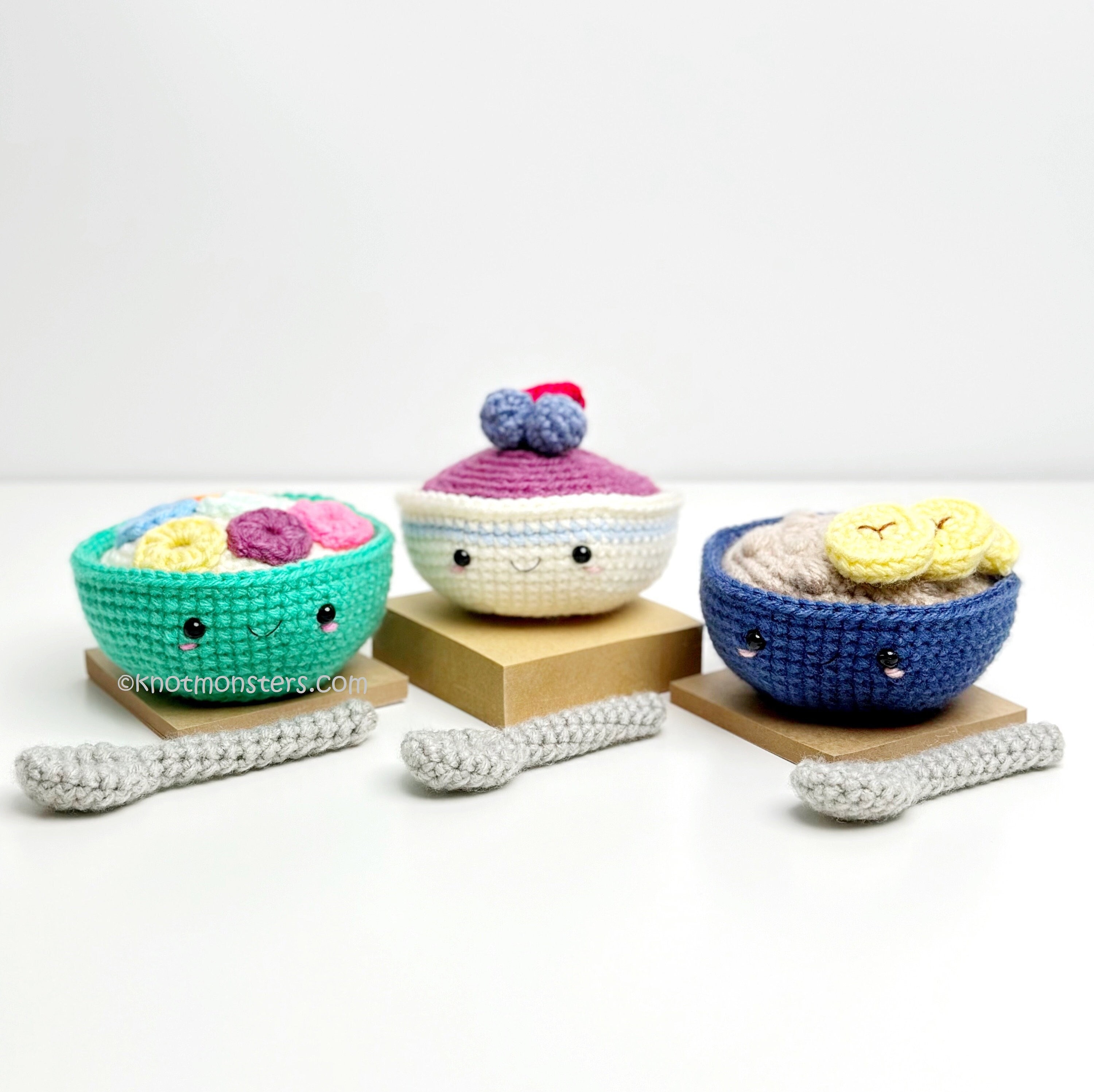 Breakfast Bowls Crochet Pattern! PATTERN ONLY! PDF Download Amigurumi ...