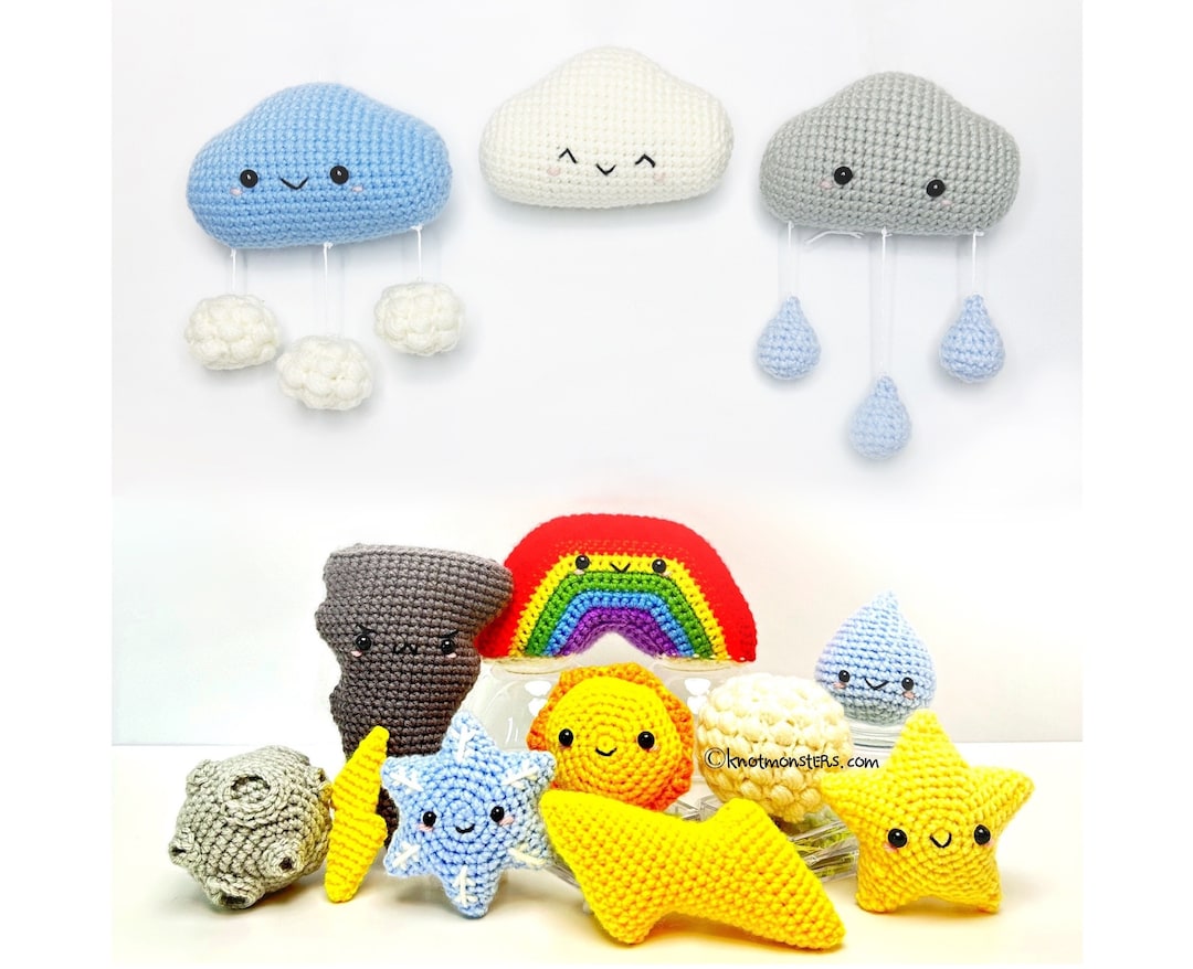 Weather Crochet Pattern Bundle! EBOOK PDF Knotmonsters Amigurumi How to ...