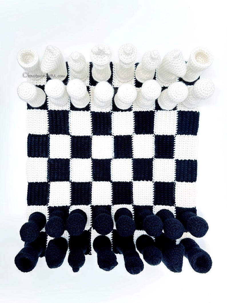 Chess Set Crochet Pattern Bundle! EBOOK PDF Knotmonsters Amigurumi How ...