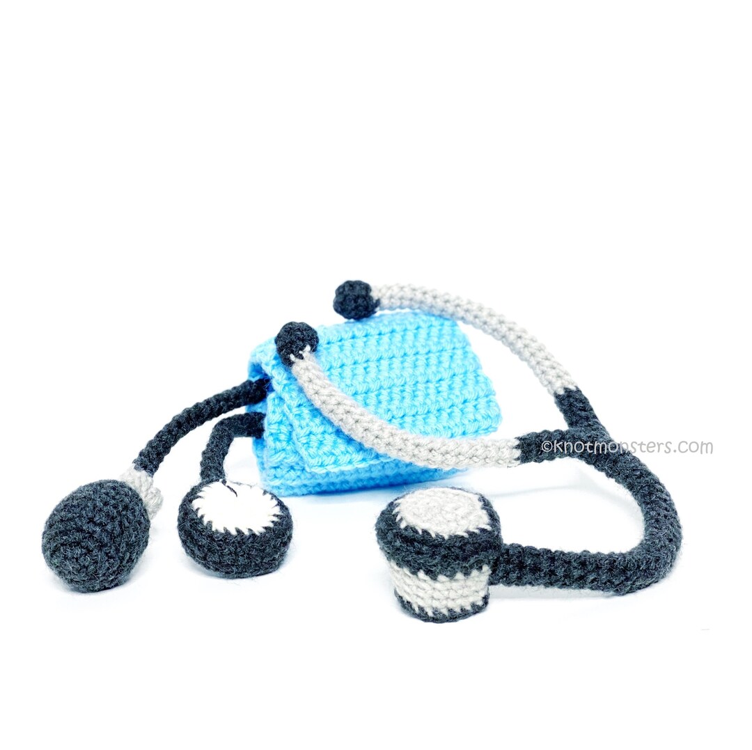 Blood Pressure Cuff Stethoscope Crochet PATTERN ONLY! PDF Download ...