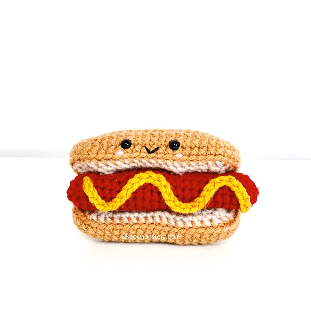 Hotdog Crochet Pattern! PATTERN ONLY! PDF Download Amigurumi Beginner ...