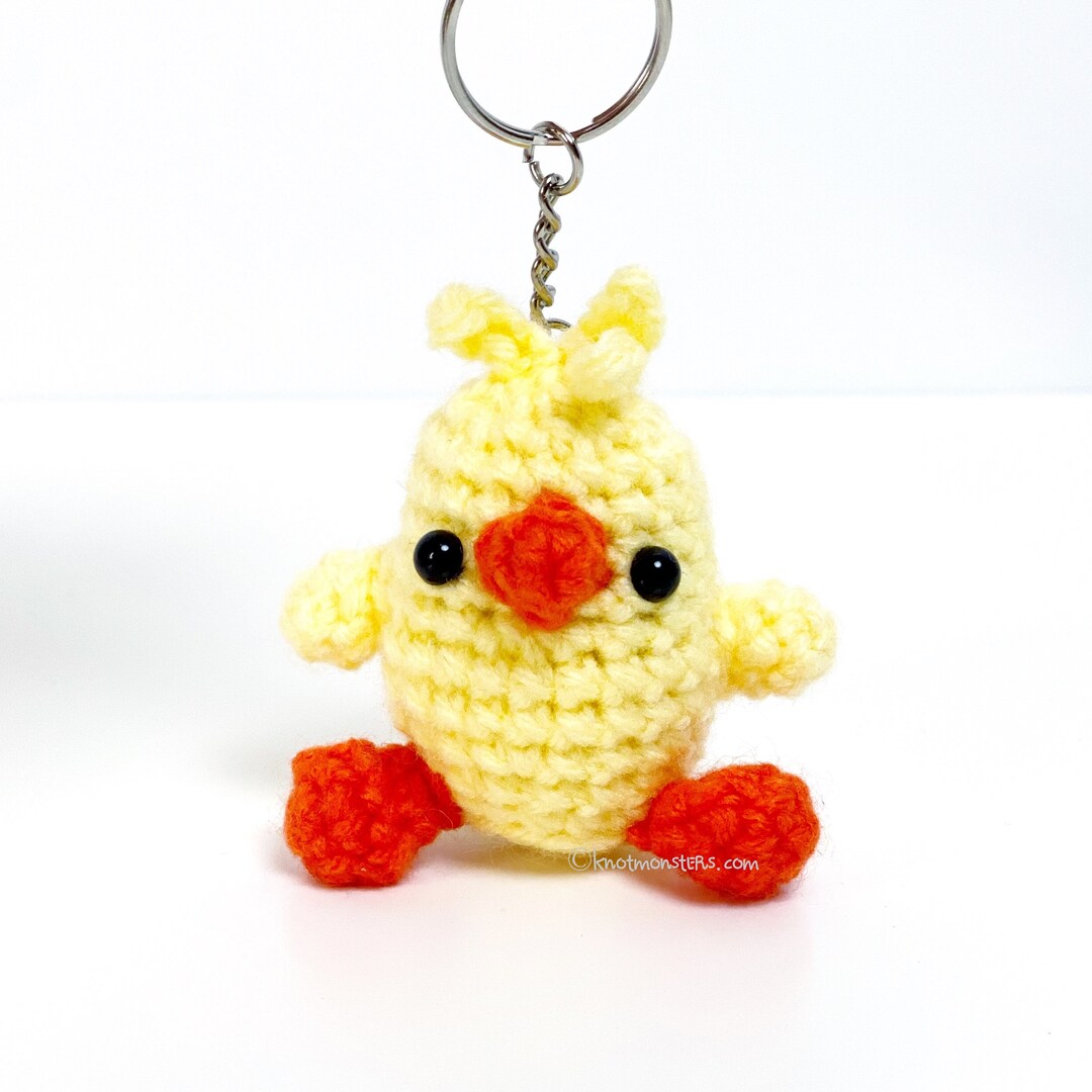 Chicken Keychain Crochet PATTERN ONLY! PDF Download Amigurumi Beginner ...
