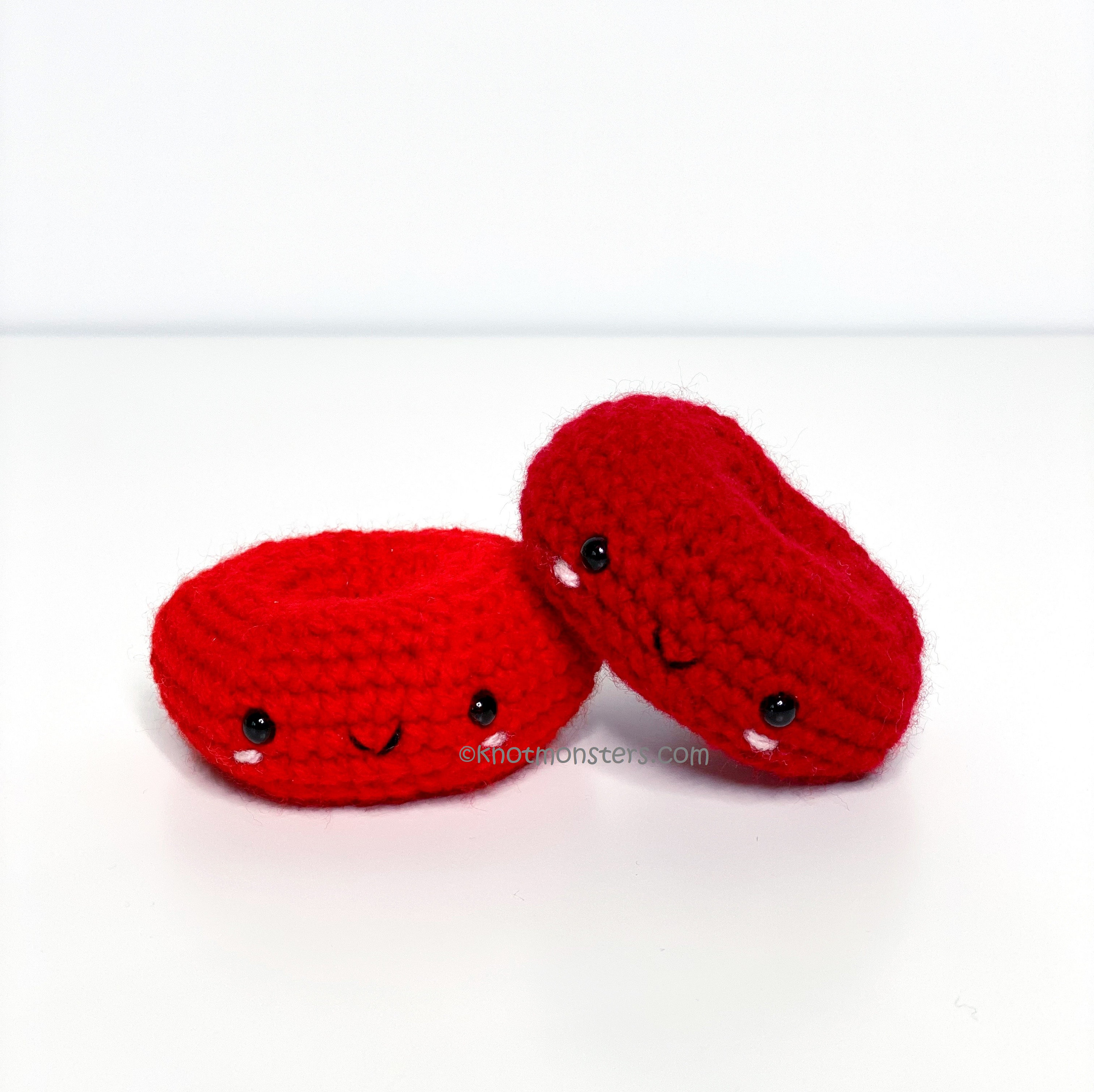 Blood Cells Crochet PATTERN ONLY PDF Download Knotmonsters - Etsy