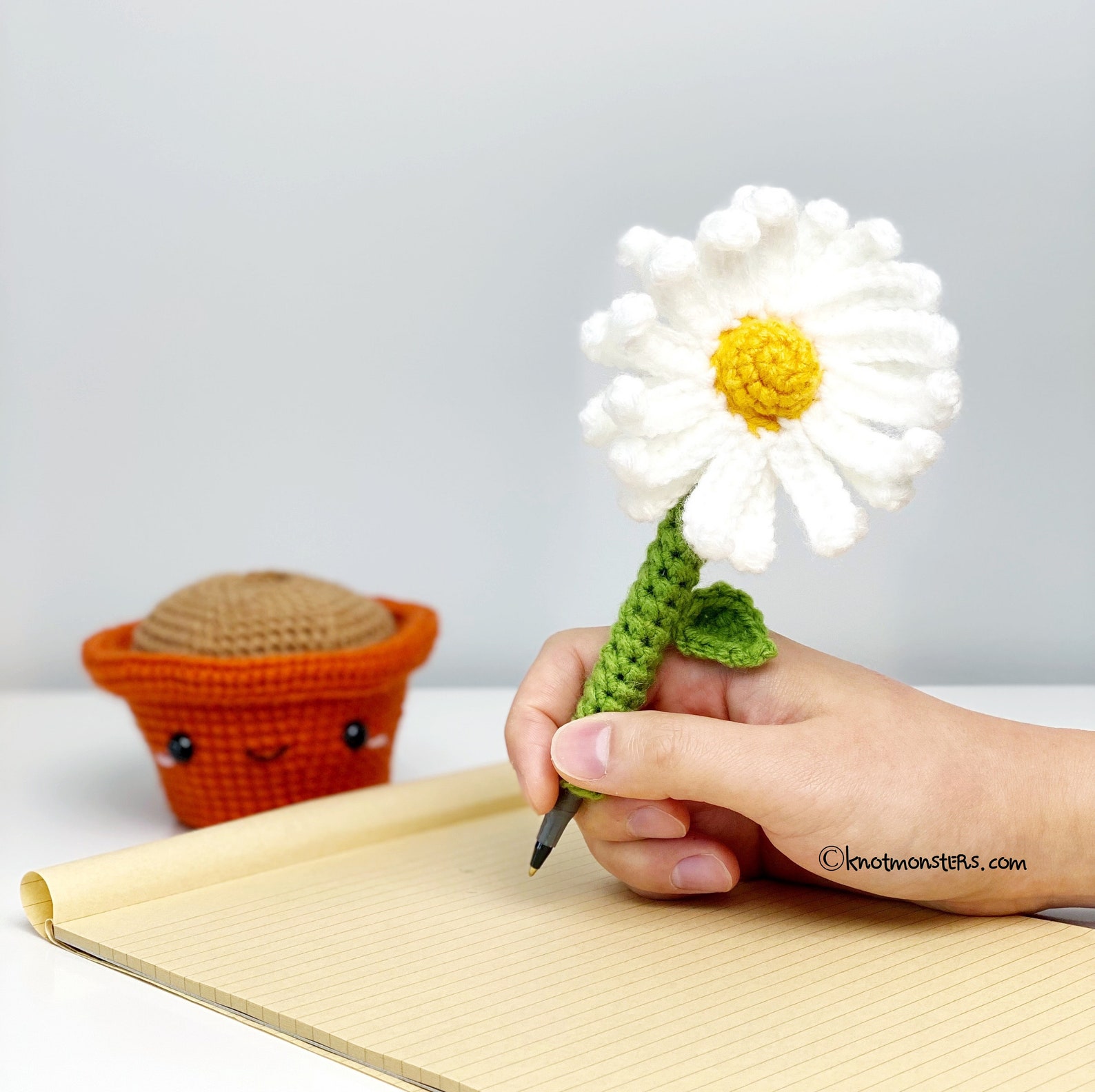 Daisy Flower Pen Crochet PATTERN ONLY PDF Instant Download - Etsy