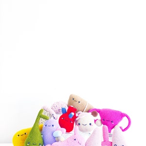11 Crochet Organs Patterns! EBOOK PDF Amigurumi Heart Liver Kidney ...