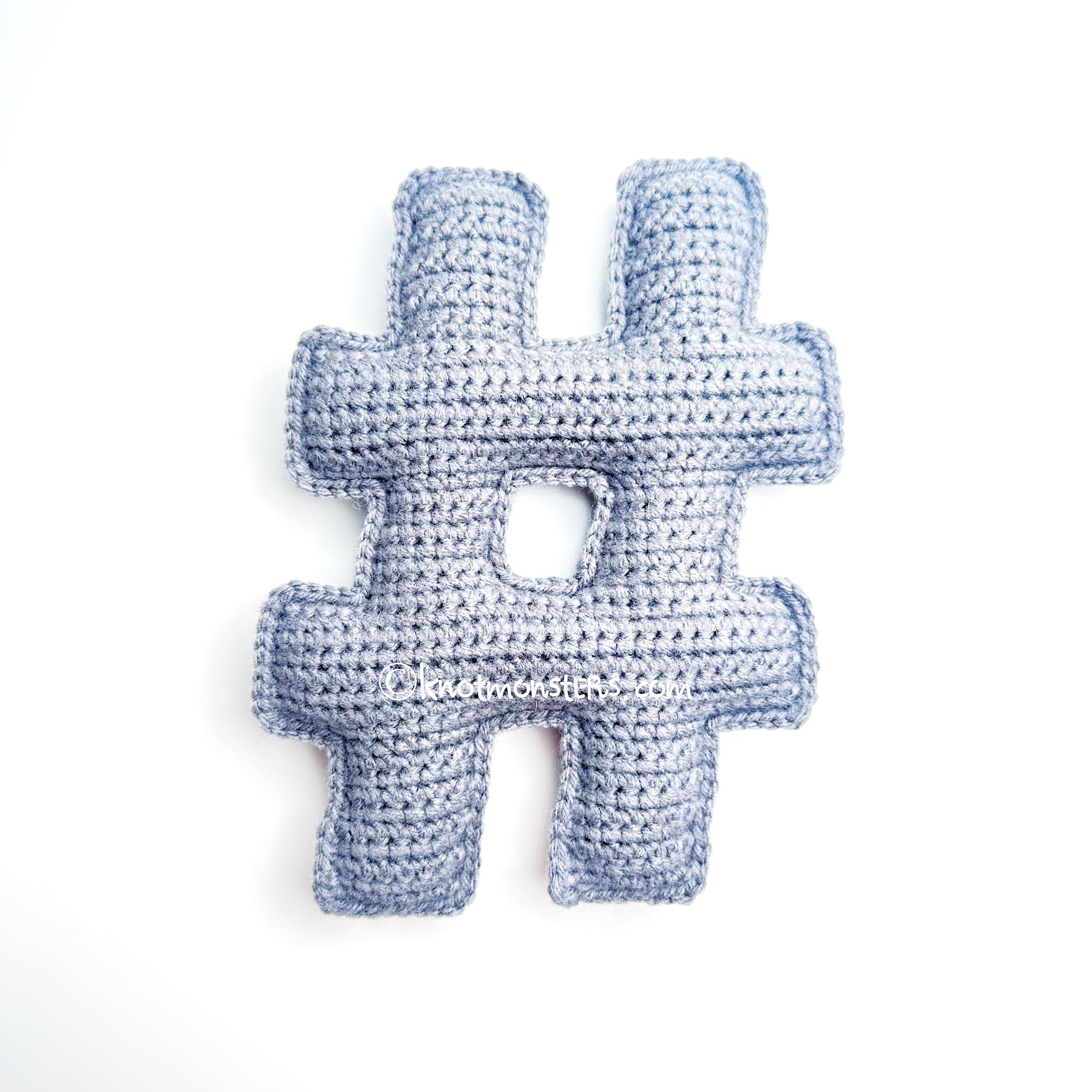 Hashtag Symbol Crochet PATTERN ONLY PDF Download Amigurumi - Etsy