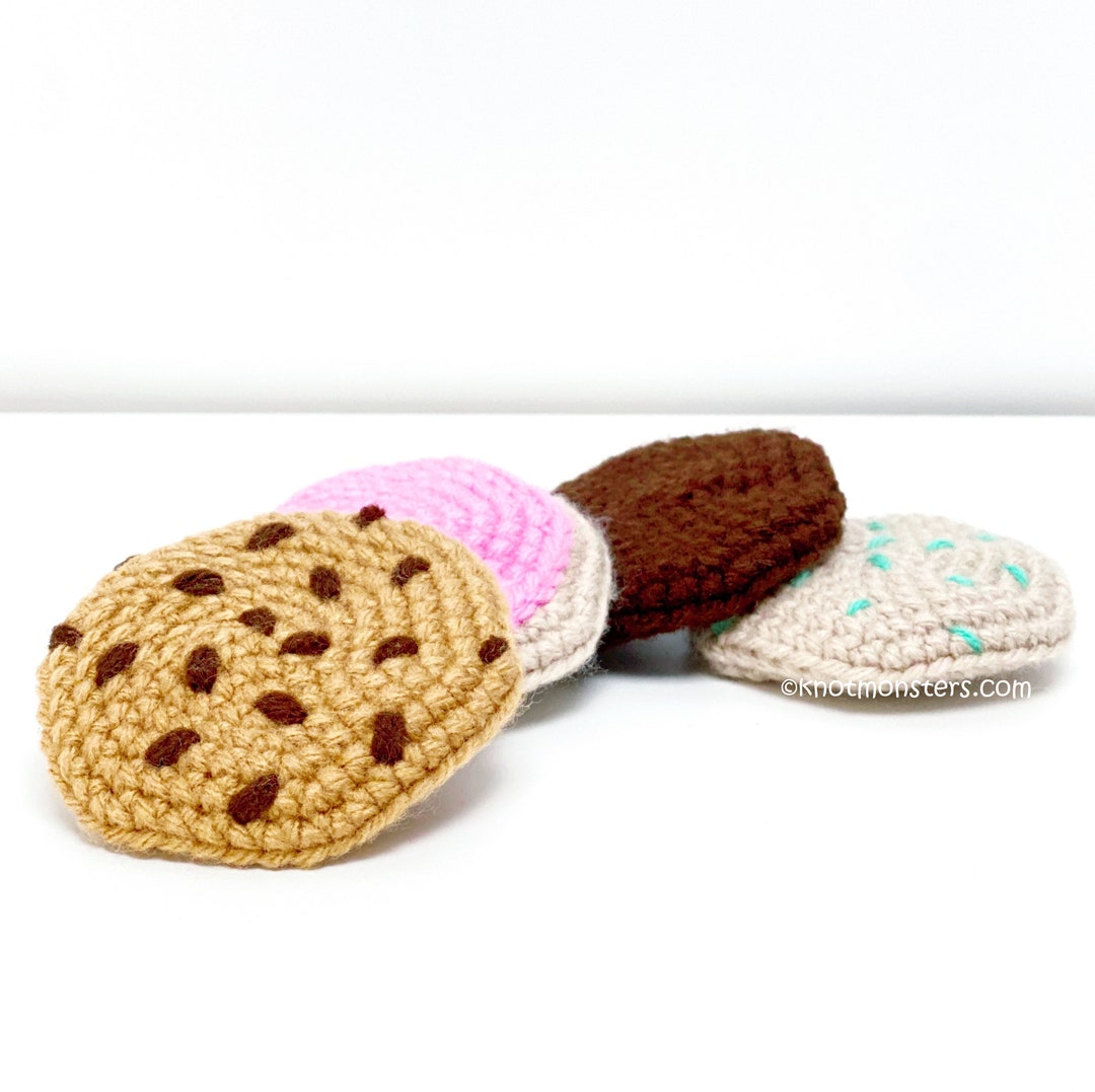 Chocolate Chip Frosted Sugar Cookies Crochet Pattern! PATTERN ONLY! PDF ...