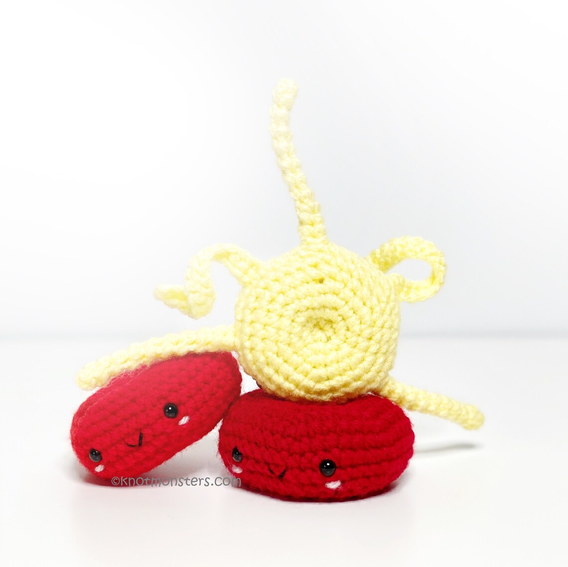 Blood Cells Crochet PATTERN ONLY PDF Download Knotmonsters - Etsy