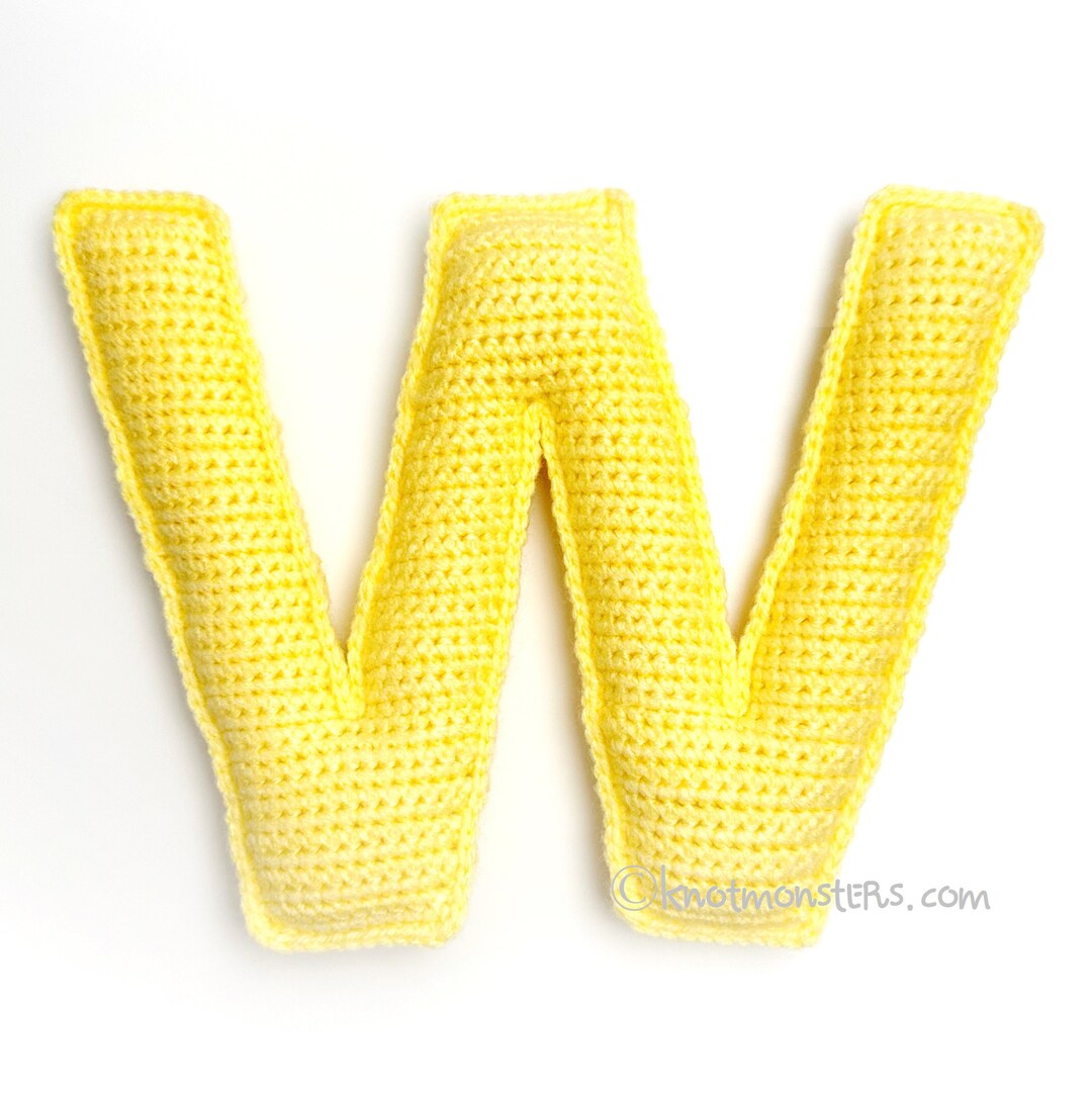 Letter W Crochet PATTERN ONLY! PDF Download Amigurumi Instructions ...