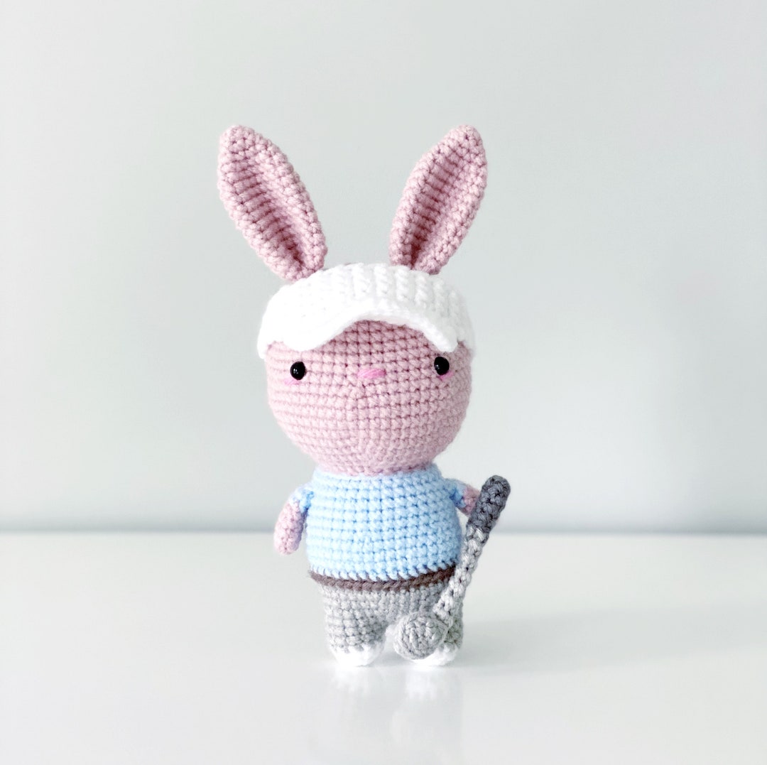 Golfing Golf Bunny Rabbit Crochet PATTERN ONLY Pdf Instant DOWNLOAD ...