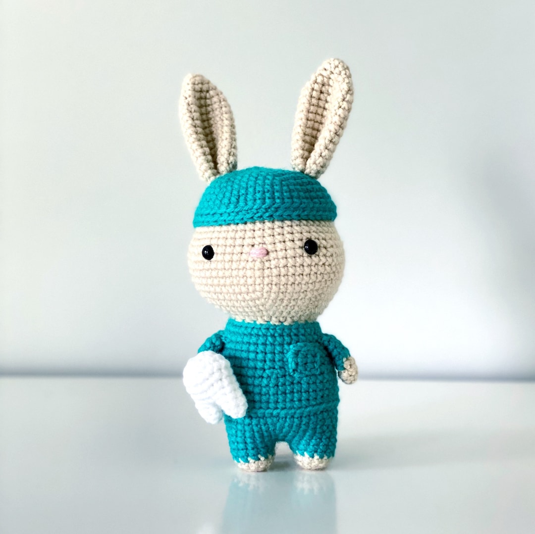 Dentist Bunny Rabbit Crochet PATTERN ONLY Pdf DOWNLOAD! Amigurumi ...