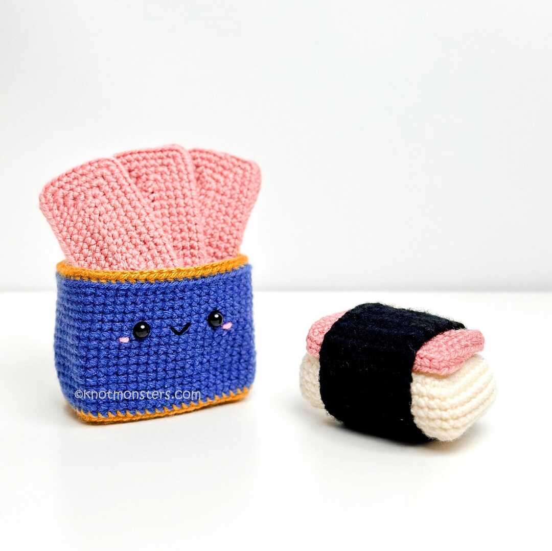 Canned Ham Musubi Crochet Pattern! PATTERN ONLY! PDF Download Amigurumi ...